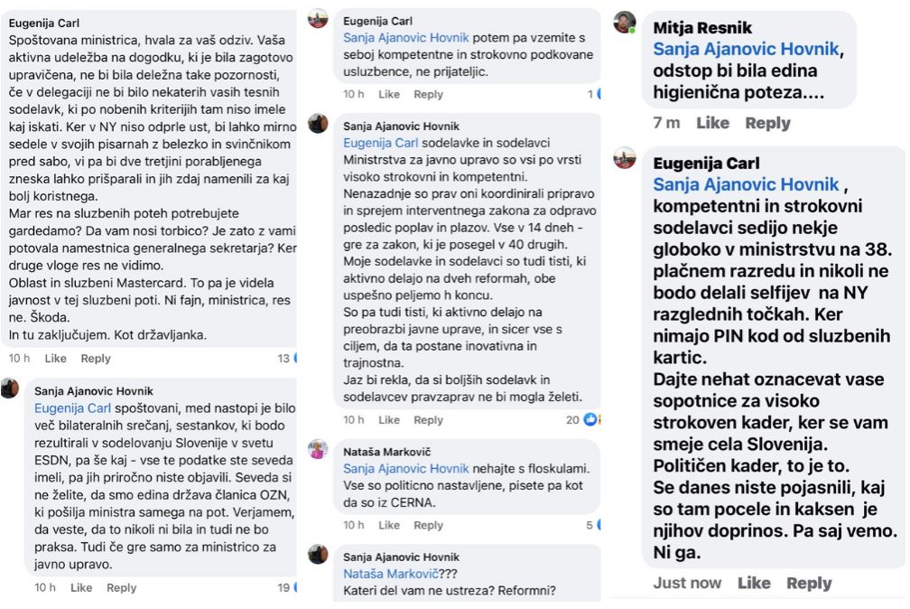 Luksuz ministrice Sanje Ajanović Hovnik. V New York za 33 tisoč evrov? Potoval tudi njen mož ...