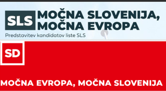 Stranka SD je SLS obtožila kraje slogana za evropske volitve. - e-Maribor